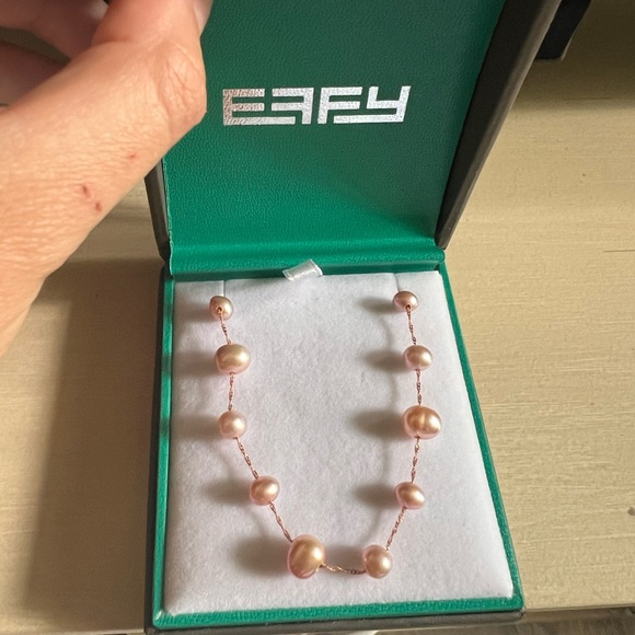 Effy | Jewelry | Effy 4k Rose Gold Pearl Necklace Never Worn | Poshmark